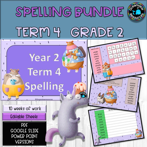 Spelling Term 4 Grade 2 - Amped Up Learning