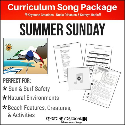 'SUMMER SUNDAY' (Grades Pre K-3) ~ Curriculum Song & Lesson Materials ...