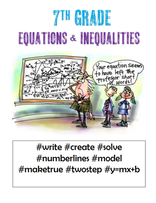 7th Grade Equations and Inequalities Unit - Amped Up Learning