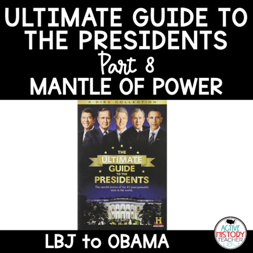 Ultimate Guide to the Presidents Video Worksheet Part 8 Print and ...