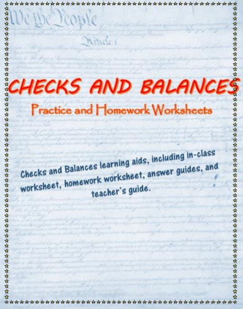 Checks and Balances practice worksheets - Amped Up Learning