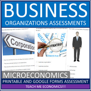 Business Organizations Economic Test Economics Printable or Google ...