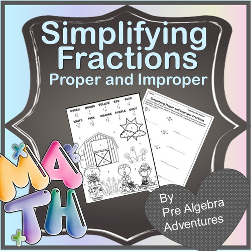 Simplifying Proper & Improper Fractions - Amped Up Learning