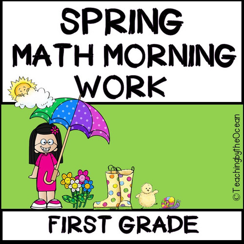 1st Grade Morning Work - Math - Spring - Amped Up Learning