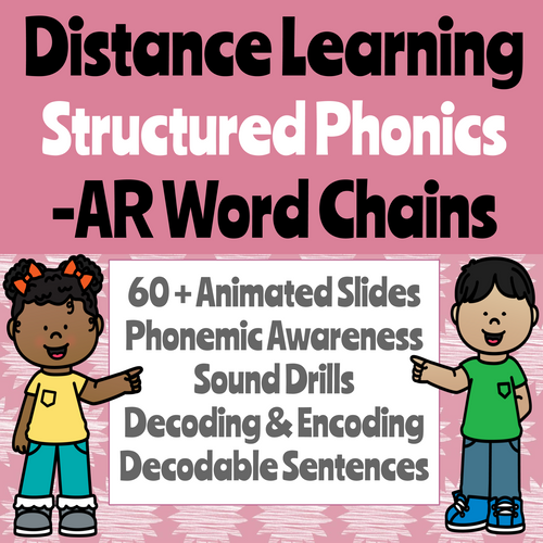Distance Learning Structured Phonics -AR Word Chains R-Controlled Vowel ...