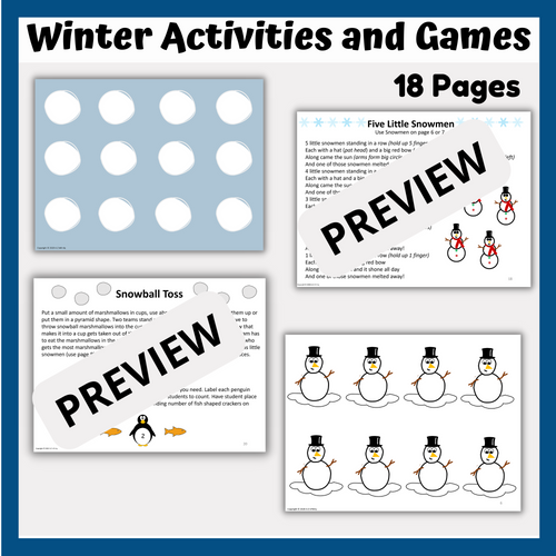 Winter Math Activities