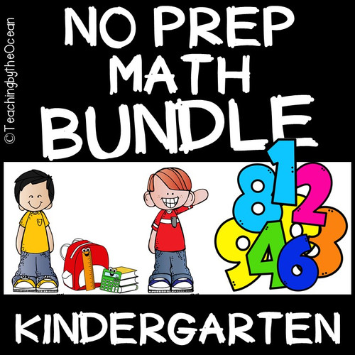 Kindergarten Math NO PREP Bundle - Amped Up Learning
