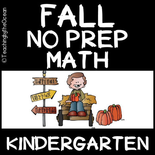Kindergarten Math NO PREP Fall - Amped Up Learning