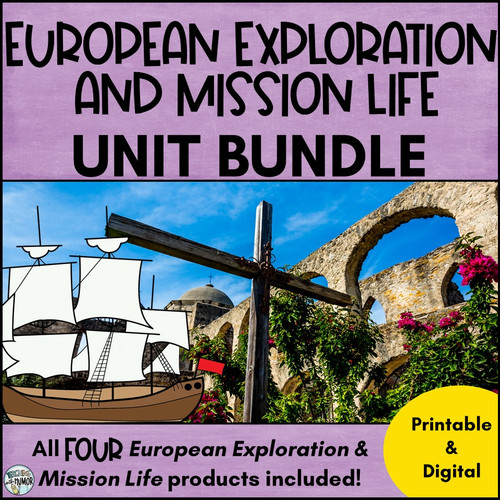 European Exploration and Mission Life (in Texas) **BUNDLE** - Amped Up ...