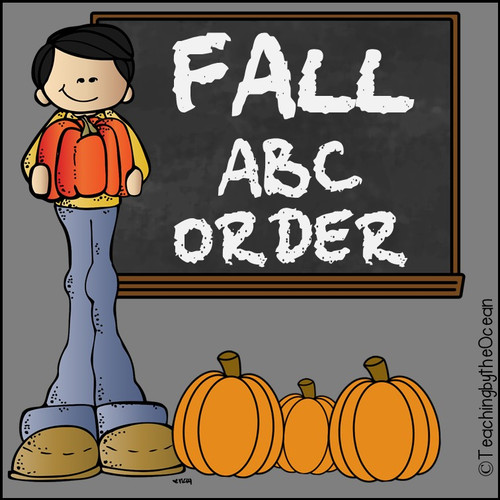 Fall/ Halloween ABC Order - Amped Up Learning