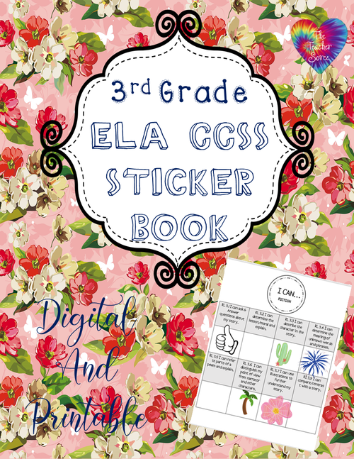 Third Grade ELA CCSS Sticker Book
