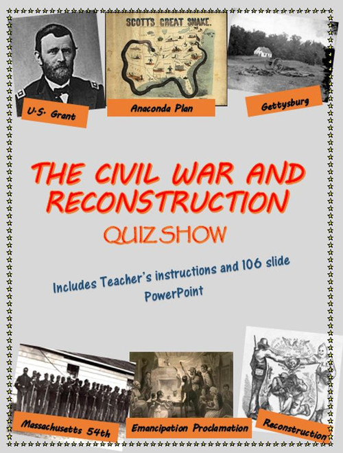 Civil War and Reconstruction Quiz Show - Amped Up Learning