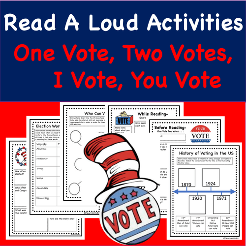 Read A Loud Activities- One Vote, Two Votes, I Vote, You Vote