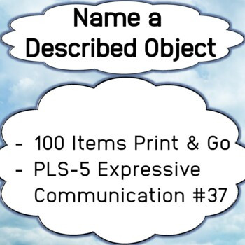 Name a Described Object