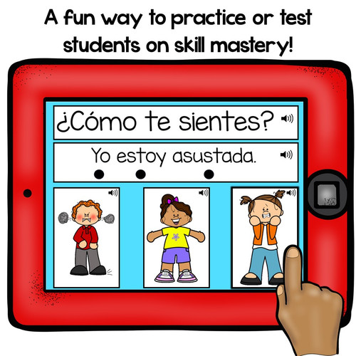 BOOM Cards Identifying emotions-Las emociones (Distance Learning)