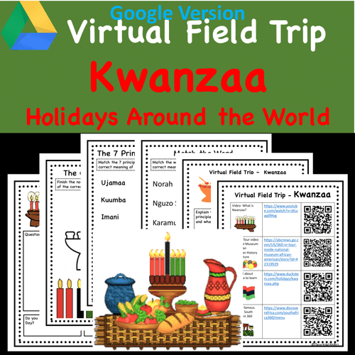 Digital Version - Holidays Around the World Virtual Field Trip- Kwanzaa