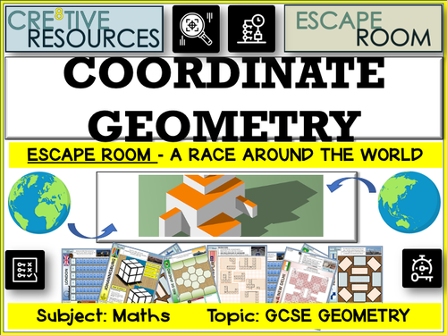 Coordinate Geometry Maths Escape Room - Amped Up Learning