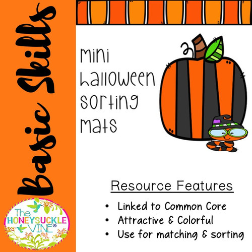 Mini Halloween Sorting Mats