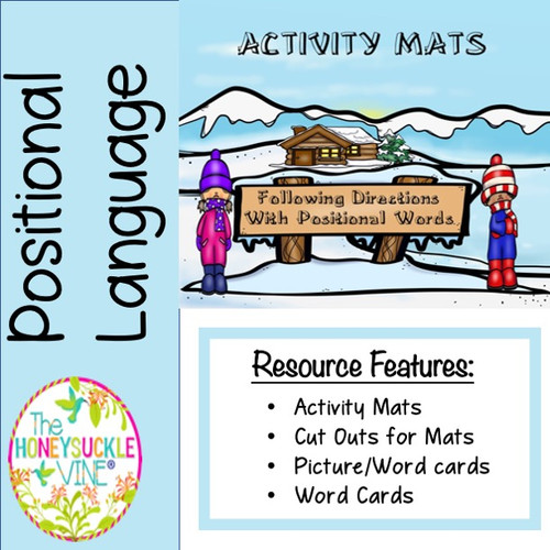Following Directions with Positional Words Activity Mats