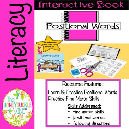 Interactive Book with Positional Words