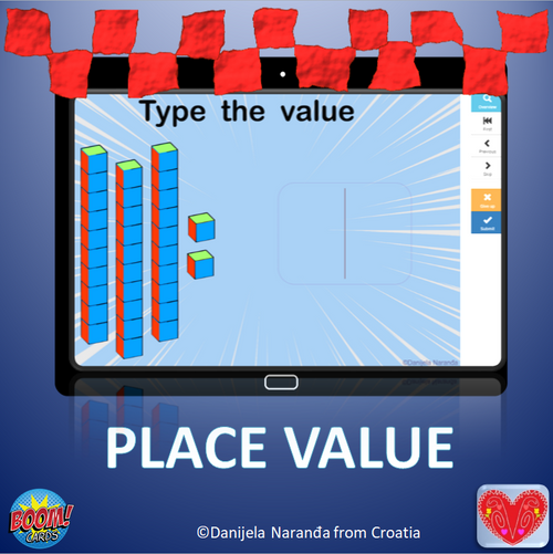 Base Ten Blocks, Place Value Boom Cards - Amped Up Learning