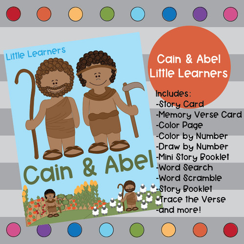 Cain and Abel Activity Pack- Little Learners Bible Lesson & Activity ...