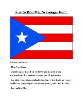 Puerto Rico Map Scavenger Hunt - Amped Up Learning