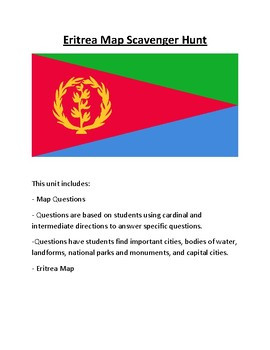 Eritrea Map Scavenger Hunt - Amped Up Learning