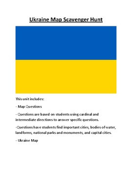 Ukraine Map Scavenger Hunt - Amped Up Learning