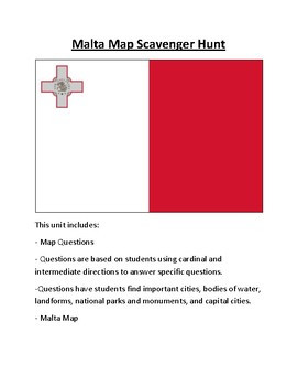 Malta Map Scavenger Hunt - Amped Up Learning