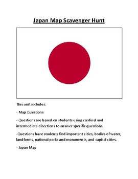 Japan Map Scavenger Hunt - Amped Up Learning