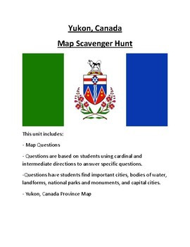 Yukon Map Scavenger Hunt - Amped Up Learning