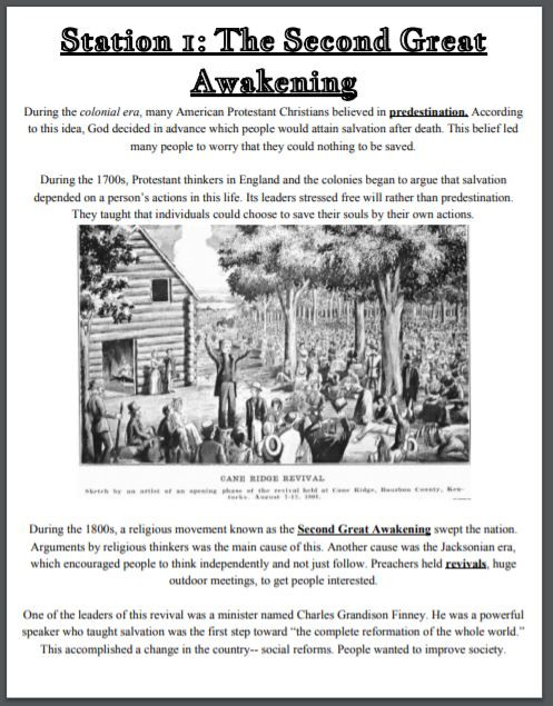 Social Reforms - Stations - Amped Up Learning