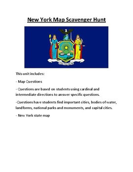 New York Map Scavenger Hunt - Amped Up Learning