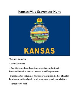 Kansas Map Scavenger Hunt - Amped Up Learning