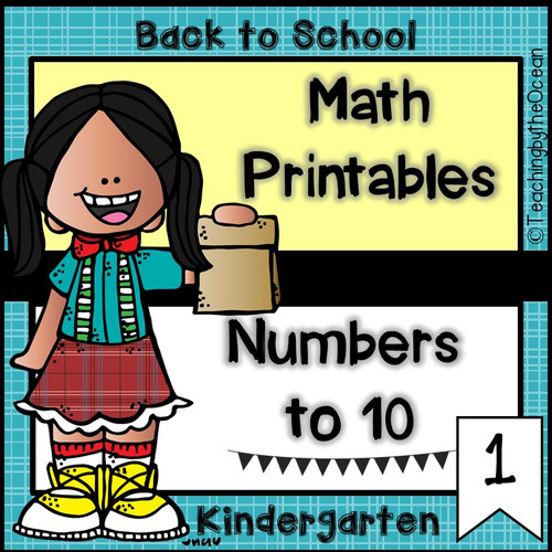 Kindergarten Number Sense Printables - Numbers to Ten