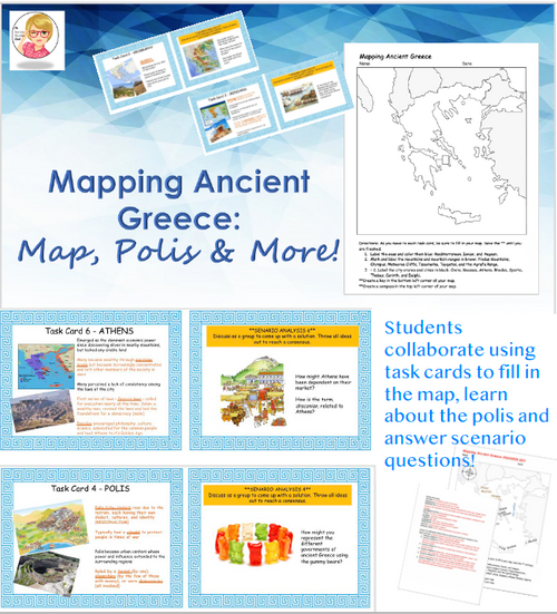 Mapping Ancient Greece - Map, Polis & More! - Amped Up Learning