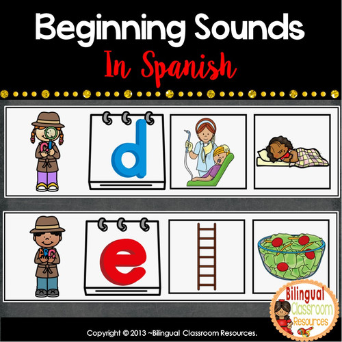 Find the Beginning Sound in Spanish-Sonidos iniciales - Amped Up Learning