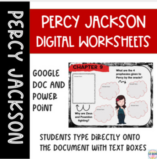 Percy Jackson Digital Workbook - Amped Up Learning