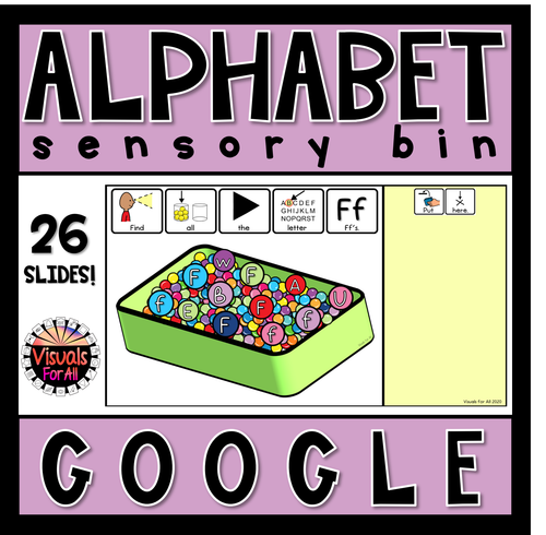 Alphabet Digital Sensory Bin