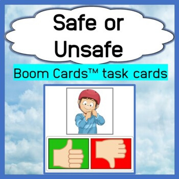 Safe or Unsafe Behavior Identification Deck Boom Cards™ - Amped Up Learning