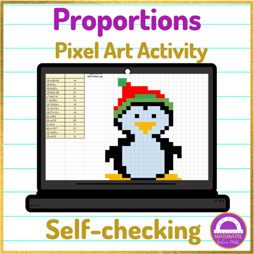 Solving Proportions Pixel Art Activity