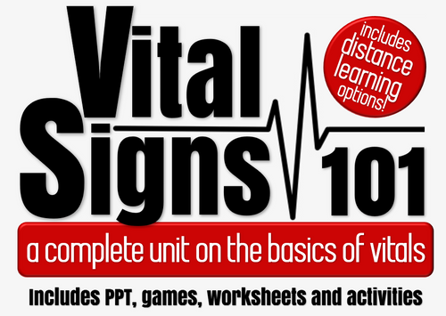 Vital Signs 101- Includes PPT, games and activities w/ distance ...