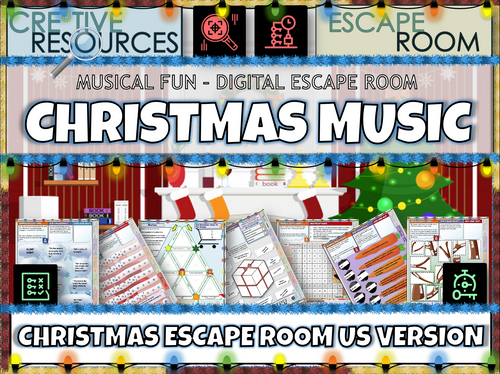 Christmas Music - Escape Room - Amped Up Learning