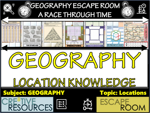 Location Knowledge - Geography Escape Room - Amped Up Learning