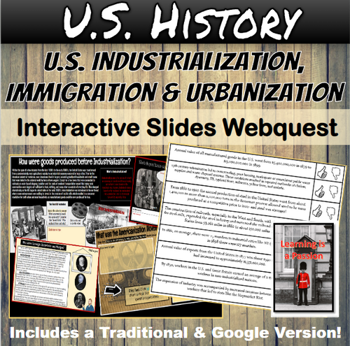 Industrialization in the U.S. | HYPERDOC | Distance Learning