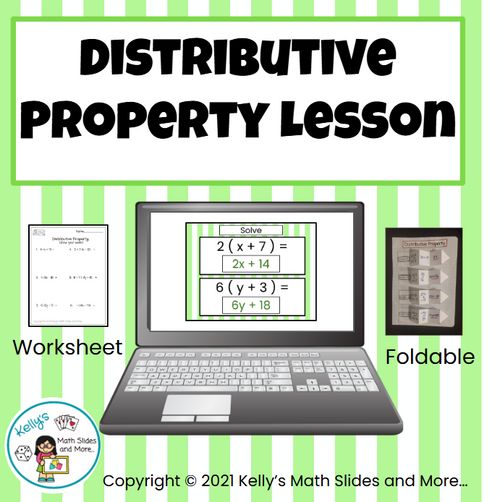 Distributive Property Lesson - with variables - Digital - Amped Up Learning