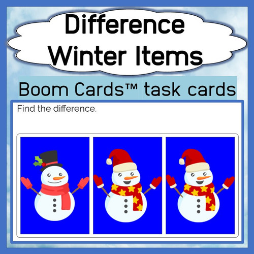 Find the Difference: Winter Theme Boom Cards™ - Amped Up Learning