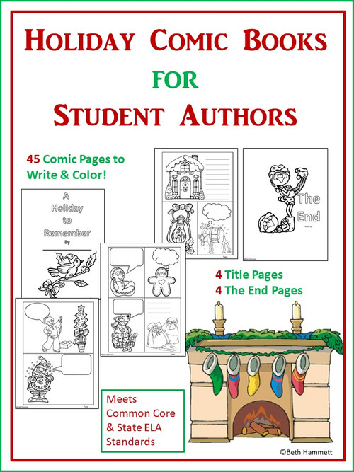 Holiday Comic Books for Student Authors - Amped Up Learning