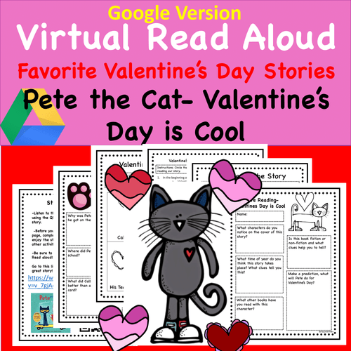 Pete the Cat Valentine's Day is Cool- Book Activity Pack - Digital Version